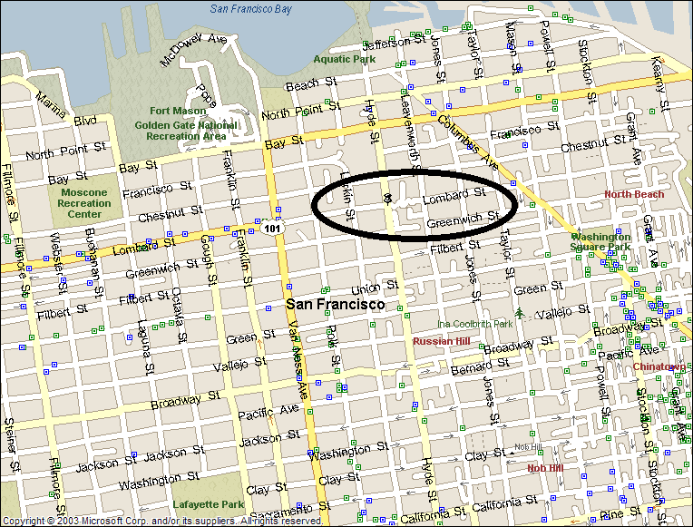 San Francisco's Crookedest Street is Lombard